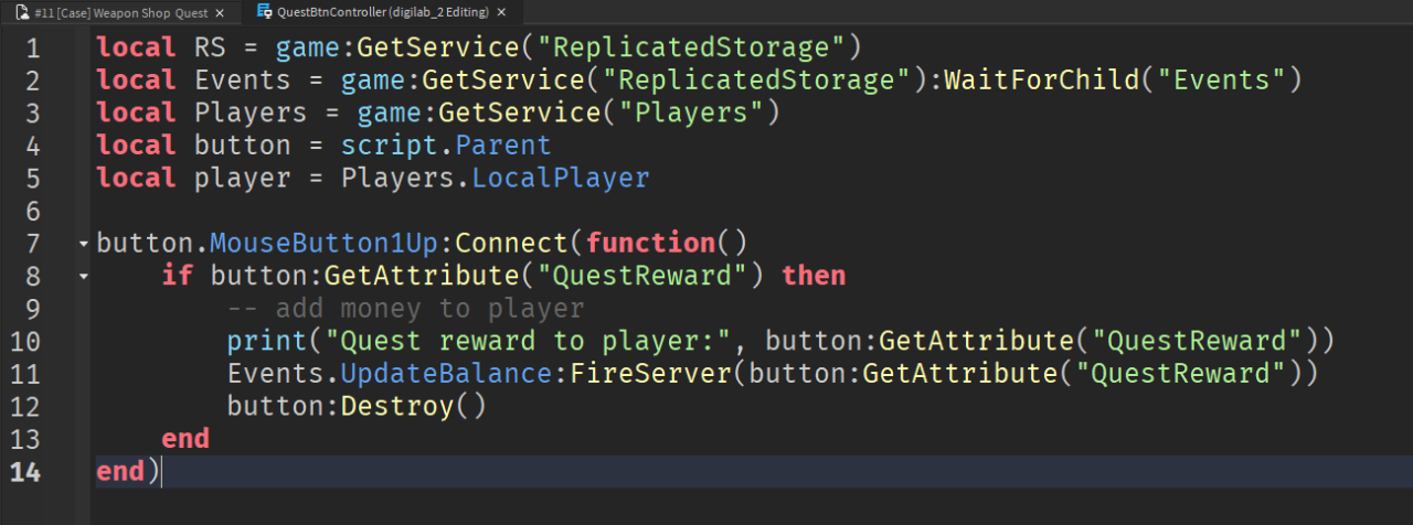 #11 RPG その6：武器屋とクエストシステム | Robloxfun